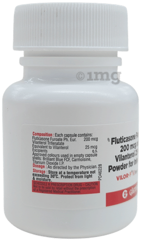 Buy Vilor F 200mcg/25mcg Capsule Online: View Uses, Side Effects, Price ...