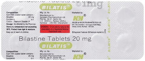 Buy Bilatis 20mg Tablet Online: View Uses, Side Effects, Price ...