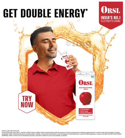ORSL Electrolyte Drink with Vitamin C | Flavour Apple: Buy packet of ...