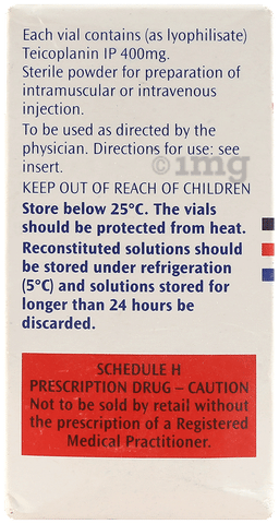 Buy Targocid 400mg Injection Online: View Uses, Side Effects, Price ...