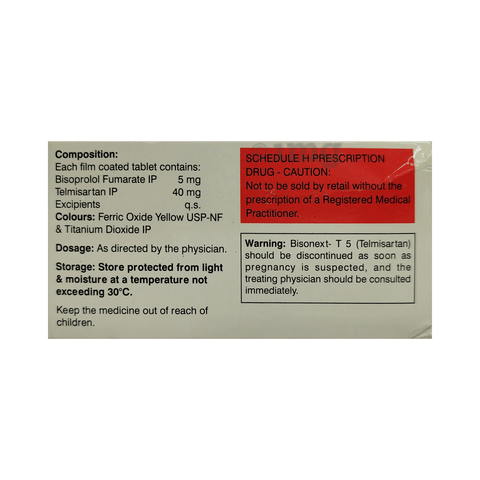 Buy Bisonext T 5mg/40mg Tablet Online: View Uses, Side Effects, Price ...