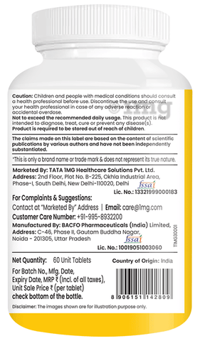 Triple Magnesium Tablets | Magnesium Complex Supplement by Tata 1mg ...