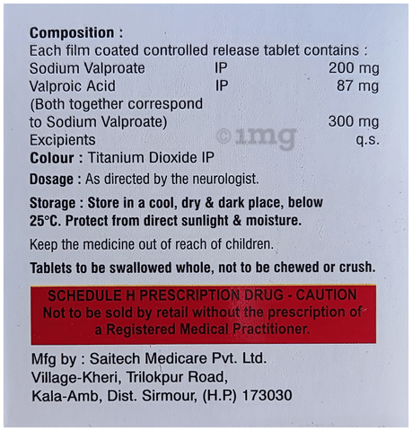 Buy Valcron-CR 300 Tablet Online: View Uses, Side Effects, Price ...