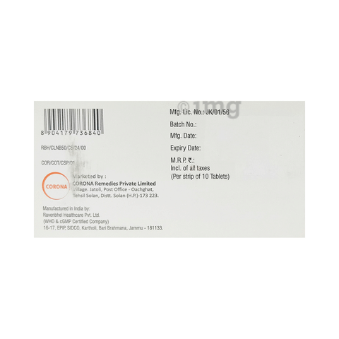 Buy Cortel LNB 10mg/50mg/40mg Tablet Online: View Uses, Side Effects ...