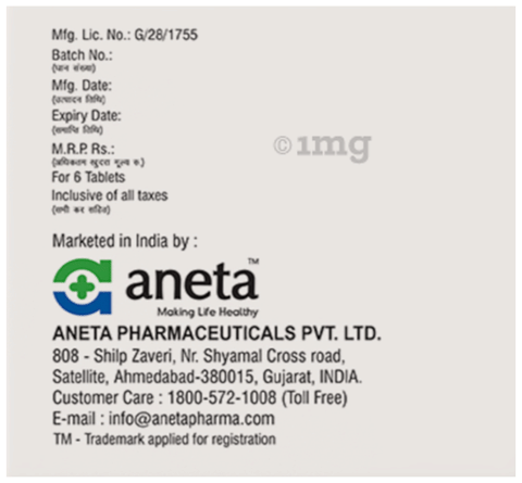 Buy Amoxineta-CV 375 Tablet Online: View Uses, Side Effects, Price ...