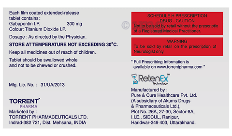 Buy Gabator GRS 300 Tablet ER Online: View Uses, Side Effects, Price ...