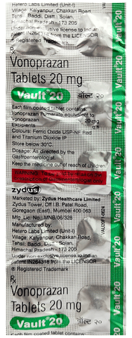 Buy Vault 20mg Tablet Online: View Uses, Side Effects, Price ...
