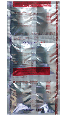 Buy Cefasom CV 500mg/125mg Tablet Online: View Uses, Side Effects ...