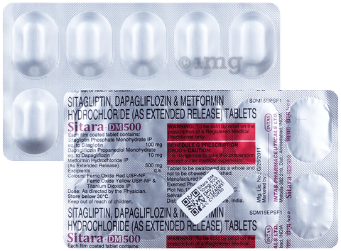 Buy Sitara DM 10mg/500mg/100mg Tablet Online: View Uses, Side Effects ...