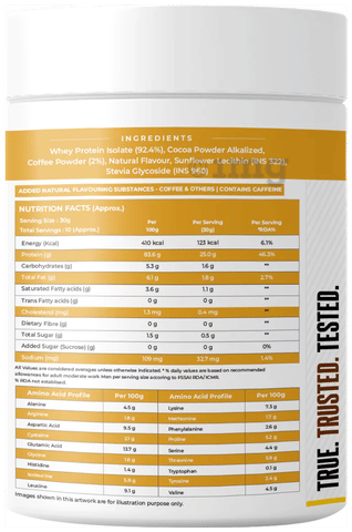 Naturaltein Isolate Whey Protein Powder Caffe Mocha No Added Sugar: Buy ...