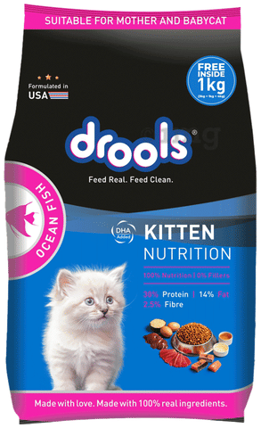 Drools Kitten Nutrition Dry Cat Food (1-12 months) Ocean Fish Flavour ...