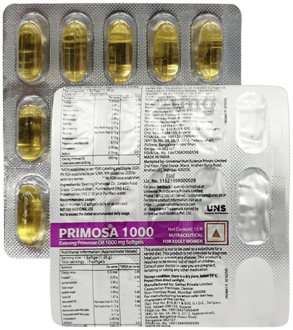 evening primrose tablet
