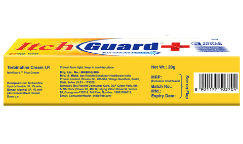 Itch Guard Plus Cream with Cooling Menthol | Triple Action Formula: Buy ...