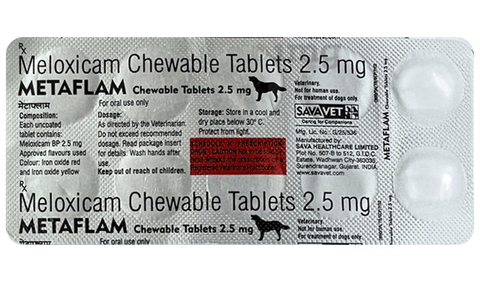 Buy Metaflam Chewable Tablet 2.5 mg Pet Online: View Uses, Side Effects ...