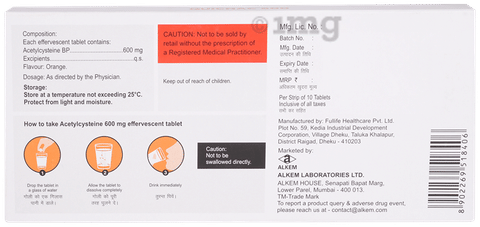 Buy Quicnac 600 Effervescent Tablet Orange Sugar Free Online: View Uses ...