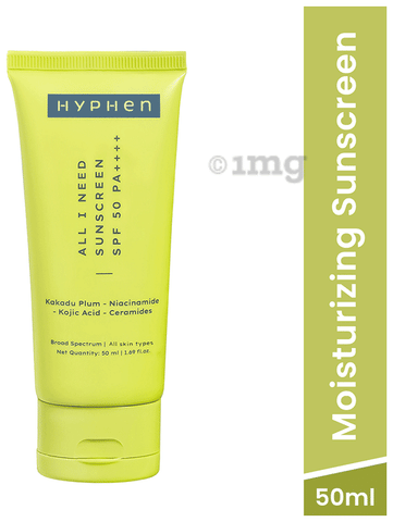 Hyphen All I Need Sunscreen Cream SPF 50 PA++++: Buy tube of 50.0 ml ...