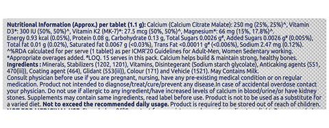 Centrum Ostocalcium CCM Tablet | Calcium Citrate Malate with Vitamin D3 ...