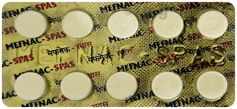 Buy Mefnac Spas 10mg/250mg Tablet Online: View Uses, Side Effects ...