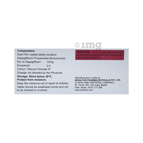 Buy Dayflozin 10mg Tablet Online: View Uses, Side Effects, Price ...