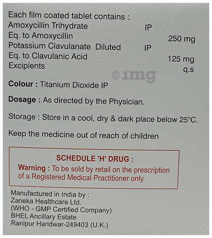 Buy Halmox-CV 375 Tablet Online: View Uses, Side Effects, Price ...