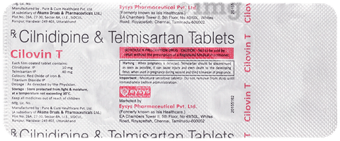 Buy Cilovin T 10mg/40mg Tablet Online: View Uses, Side Effects, Price ...