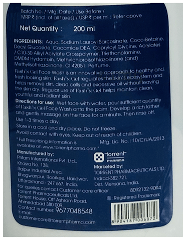 New Fash X Gel Face Wash: Buy bottle of 200.0 ml Face Wash at best ...