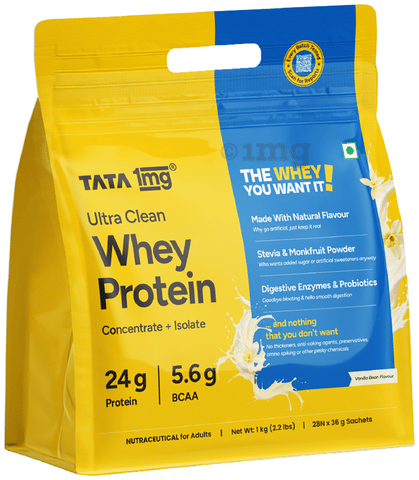 Ultra Clean Whey Protein Powder | 24g Protein | 4.8g BCAAs per Serve ...
