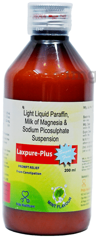 Buy Laxpure-Plus Oral Suspension Mint Sugar Free Online: View Uses ...