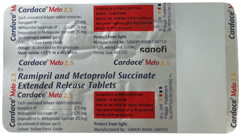 Buy Cardace Meto 25mg/2.5mg Tablet Online: View Uses, Side Effects ...