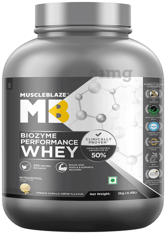 MuscleBlaze Biozyme Performance Whey Protein Powder | Flavour French ...