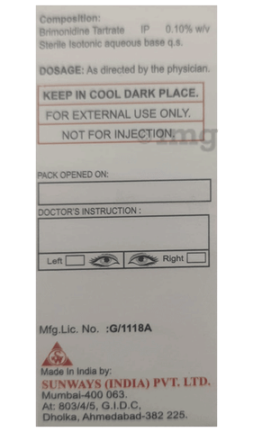 Buy Cibrim Z Eye Drop BAK Free Online: View Uses, Side Effects, Price ...