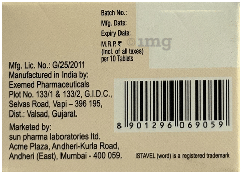 Buy Istavel Empa 25 Tablet Online: View Uses, Side Effects, Price ...