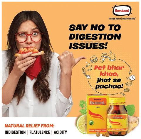 Hamdard Pachnol Natural Digestive Tablet: Buy bottle of 100.0 tablets ...