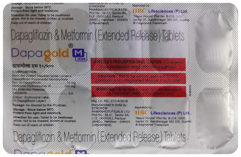 Buy Dapagold M 10mg/500mg Tablet ER Online: View Uses, Side Effects ...