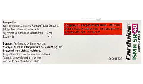Buy Cardules ISDN 5 Tablet Online: View Uses, Side Effects, Price ...