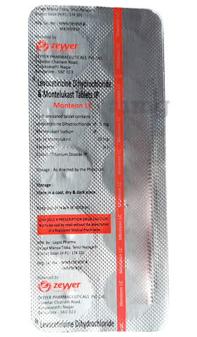 Buy Monteon LC Tablet Online: View Uses, Side Effects, Price ...