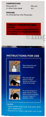 Buy Hairouse Topical Solution 5% Alcohol Free Online: View Uses, Side ...