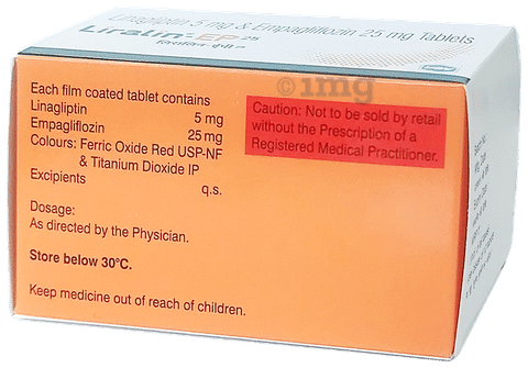 Buy Liralin-EP 25 Tablet Online: View Uses, Side Effects, Price ...