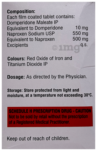 Buy Naprowel Forte 500mg/10mg Tablet Online: View Uses, Side Effects ...