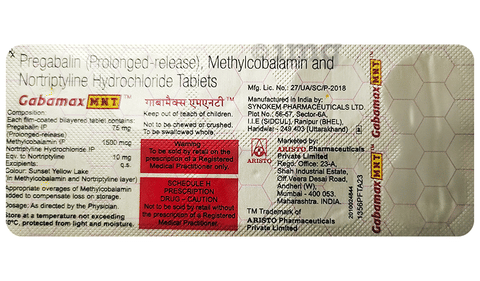 Buy Gabamax MNT Tablet PR Online: View Uses, Side Effects, Price ...