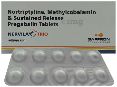 Buy Nervilax Trio Trio Tablet SR Online: View Uses, Side Effects, Price ...