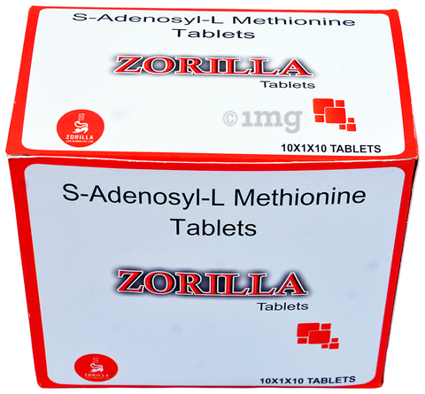 Zorilla S-Adenosyl-L Methionine Tablet: Buy combo pack of 3.0 strips at ...