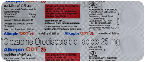 Buy Alkepin Odt 25mg Tablet Online: View Uses, Side Effects, Price ...