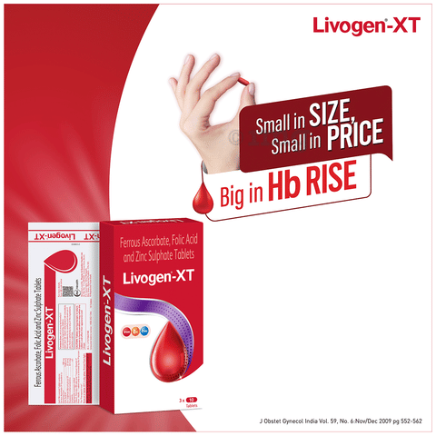 Buy Livogen XT Tablet | Management of Iron Deficiency Anemia Online ...