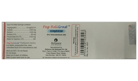 Buy Peg-ReliGrast Injection Online: View Uses, Side Effects, Price ...