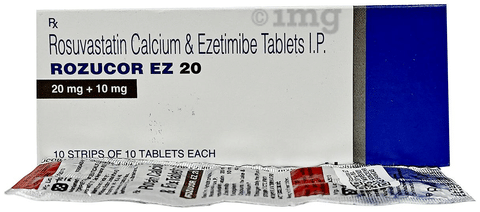 Buy Rozucor EZ 20mg/10mg Tablet Online: View Uses, Side Effects, Price ...