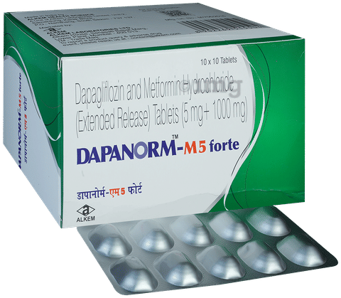 Buy Dapanorm-M 5 Forte Tablet ER Online: View Uses, Side Effects, Price ...