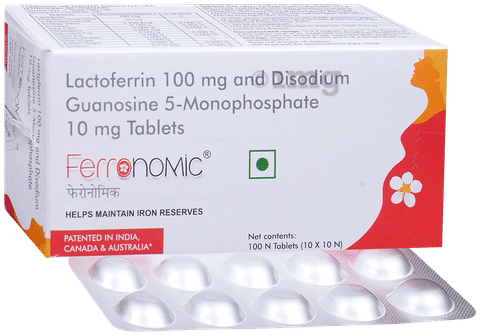 Ferronomic Tablet: Buy strip of 10.0 tablets at best price in India | 1mg