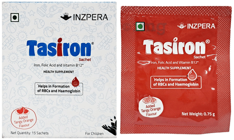 Tasiron Sachet (0.75gm Each) Tangy Orange: Buy box of 15.0 Sachets at ...