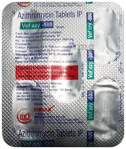Buy Vof azy 500 Tablet Online: View Uses, Side Effects, Price ...
